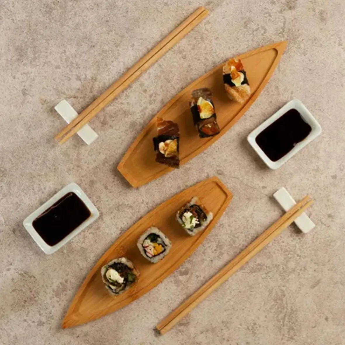 E-Vidal | CJ 8 PEÇAS PARA SUSHI DE BAMBU NAGASAKI